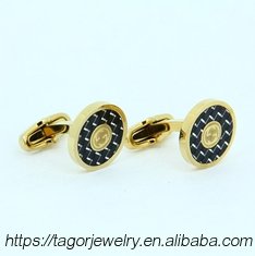 China High Quality Fashin Classic Stainless Steel Men's Cuff Links Cuff Buttons LCF163 supplier