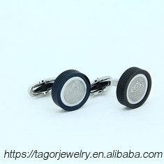 China High Quality Fashin Classic Stainless Steel Men's Cuff Links Cuff Buttons LCF164 supplier