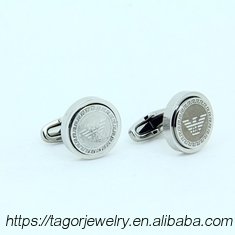 China High Quality Fashin Classic Stainless Steel Men's Cuff Links Cuff Buttons LCF165 supplier