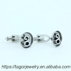 China High Quality Fashin Classic Stainless Steel Men's Cuff Links Cuff Buttons LCF170 supplier