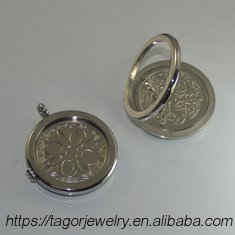 China Fashion High Quality Fashion Stainless Steel Round Shapped Necklace Pendant LPR423 supplier