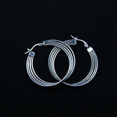 China Classic 316L Stainless Steel Fashion Jewelry Earrings Hoops Earrings LEH120 supplier