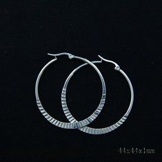 China Classic 316L Stainless Steel Fashion Jewelry Earrings Hoops Earrings LEH36 supplier