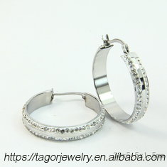 China Classic 316L Stainless Steel Fashion Jewelry Earrings Hoops Earrings LEH189 supplier