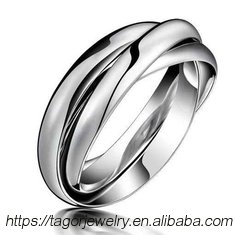 China Tagor Jewelry Super Fashion 316L Stainless Steel Ring TYGR001 supplier