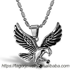 China New Fashion Tagor Jewelry 316L Stainless Steel Pendant Necklace TYGN120 supplier