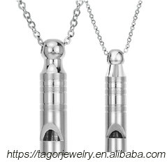 China New Fashion Tagor Jewelry 316L Stainless Steel couple Pendant Necklace TYGN325 supplier