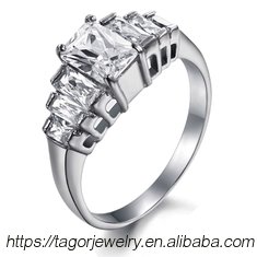 China Tagor Jewelry Super Fashion 316L Stainless Steel Ring TYGR010 supplier