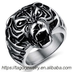 China Tagor Jewelry Super Fashion 316L Stainless Steel Ring TYGR026 supplier