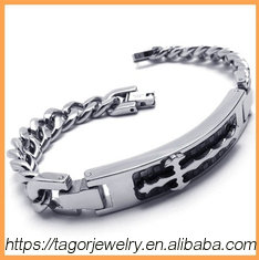 China High Quality Tagor Stainless Steel Jewelry Fashion Men's Casting Bracelet PXB008 supplier