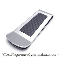 China 316L Stainless Steel Tagor Jewelry Fashion Trendy Money Clip Note Bill Clip PXM001 supplier