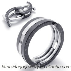 China Tagor Jewelry Super Fashion 316L Stainless Steel Casting Ring PXR338 supplier