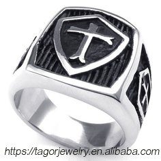 China Tagor Jewelry Super Fashion 316L Stainless Steel Casting Ring PXR376 supplier