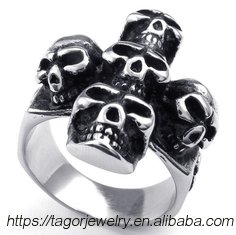 China Tagor Jewelry Super Fashion 316L Stainless Steel Casting Ring PXR379 supplier