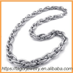 China New Fashion Tagor Stainless Steel Jewelry Casting Chain NecklaceS Collection PXN005 supplier