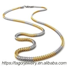 China New Fashion Tagor Stainless Steel Jewelry Casting Chain NecklaceS Collection PXN006 supplier