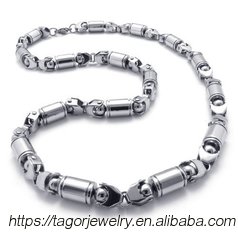China New Fashion Tagor Stainless Steel Jewelry Casting Chain NecklaceS Collection PXN007 supplier