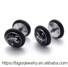 China Fashion High Quality Tagor Jewelry Stainless Steel Earring Studs Earrings PPE008 supplier