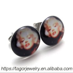 China Fashion High Quality Tagor Jewelry Stainless Steel Earring Studs Earrings PPE011 supplier