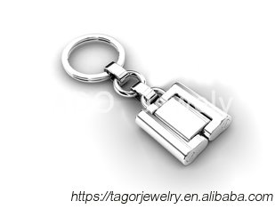 China Tagor Jewelry Top Quality Trendy Classic Men's Gift 316L Stainless Steel Key Chains ADK86 supplier