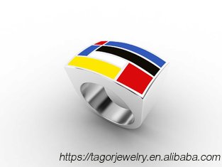 China Tagor Jewelry New Top Quality Trendy Classic 316L Stainless Steel Ring ADR104 supplier