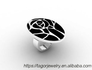 China Tagor Jewelry New Top Quality Trendy Classic 316L Stainless Steel Ring ADR114 supplier