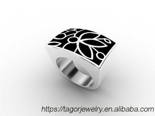 China Tagor Jewelry New Top Quality Trendy Classic 316L Stainless Steel Ring ADR115 supplier