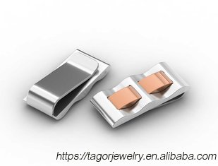 China Top Quality 316L Stainless Steel Tagor Jewelry Trendy Men's Gift Money Clip ADM01 supplier
