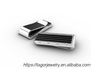 China Top Quality 316L Stainless Steel Tagor Jewelry Trendy Men's Gift Money Clip ADM04 supplier