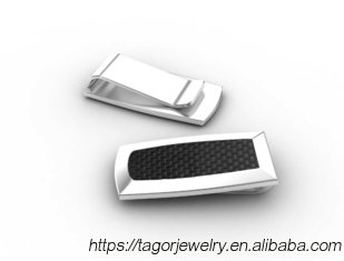 China Top Quality 316L Stainless Steel Tagor Jewelry Trendy Men's Gift Money Clip ADM05 supplier