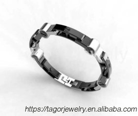 China Top Quality Europe Fashion Stainless Steel Genuine Leather Silicone Bangle Bracelet ADB246 supplier
