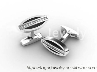 China Tagor Jewelry Top Quality Trendy Classic Men's Gift 316L Stainless Steel Cuff Links ADC108 supplier