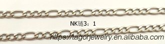 China Tagor Jewelry Wholesale Stainless Steel Hot Pendant Necklace Chain TGGC4,M.O.Q 50 Meter supplier