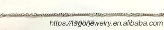 China Tagor Jewelry Wholesale Stainless Steel Hot Pendant Necklace Chain TGGC9,M.O.Q 50 Meter supplier