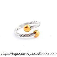 China Tagor Jewelry Regular Stock Fashion 316L Stainless Steel Ring CQJ384 supplier
