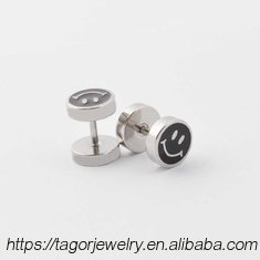 China Tagor Jewelry Regular Stock Fashion 316L Stainless Steel Stud Earring Studs CQE124 supplier