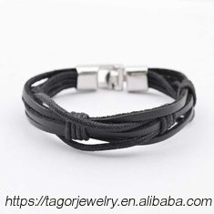 China Tagor Jewelry Regular Stock Europe Fashion 316L Stainless Steel Bracelet CQL262 supplier