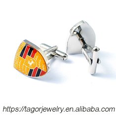 China Tagor Jewelry Regular Inventory High Quality Hot 316L Stainless Steel Cuff Links CQK29 supplier