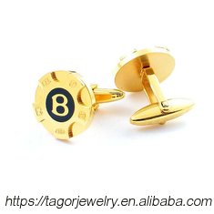 China Tagor Jewelry Regular Inventory High Quality Hot 316L Stainless Steel Cuff Links CQK33 supplier