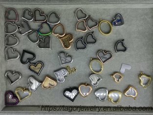China Full Collection of Classic 316L Stainless Steel Magnetic Screw Opening Glass Floating Lockets,Various Sizes and Shapess supplier