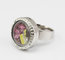 316L Stainless Steel Floating Charm Memory Living Locket Ring TGLR011 supplier